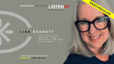 Texas Creative presents: LISTEN UP Speaker Series - LISA BENNETT ...