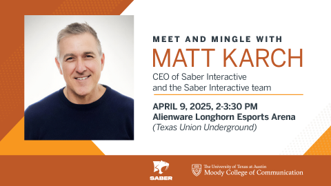 Meet & Mingle with Matt Karch and the Saber Interactive team | Moody ...