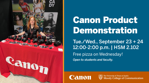 Canon Camera Demonstration | Moody Events Calendar
